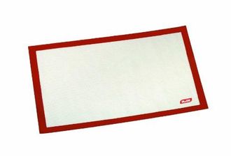 Ibili Flexible Baking mat 40x30 cm Silicone/fibreglass, Red/White, 40 x 30 x 0.5 cm