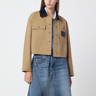 Balenciaga Beige cropped Workwear jacket