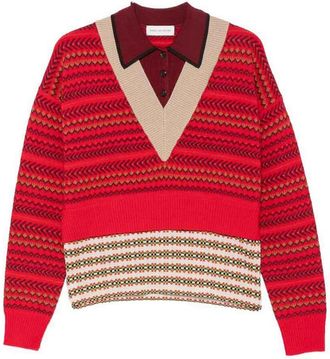 Dries Van Noten Rundhalspullover - Rot