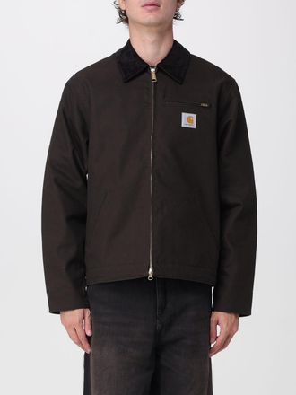 Carhartt Work in Progress Detroit Hemdjacke aus Bio-Baumwolle mit Samtkragen