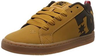 DC Court Graffik Se, Chaussures de Skateboard Homme, Beige (Wheat/Turkish Coffee Ttc), 43 EU
