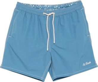 MC2 Saint Barth Homme, Maillots de bain, Bleu, Taille: XL Patmos Mid-Length Swim Shorts