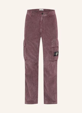 Stone Island Cargohose Aus Cord rot