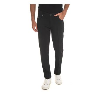 Emporio Armani Homme, Pantalons, Noir, Taille: W40 Pantalon Stretch 5 Poches avec Logo Aigle