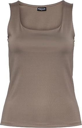 Pieces Bestseller A/S Pcneja SL Réversible Top Noos BC Tricot, fossile, XS Femme