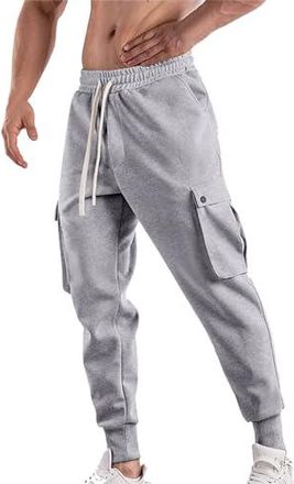 Generic Jogging Homme Pantalon Jogging Homme Pantalon Survetement Homme Confortable Classique - Cargo Sport Homme Grande Taille avec Grandes Poches - Id&eacute;al Ru