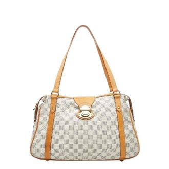 Louis Vuitton Sac bandouli&egrave;re Stresa PM Damier Azur Pre-owned - Femme - Pre-owned - Blanc - Taille: ONE Size