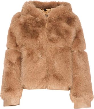 V° 73 Femme, Vestes, Brun, Taille: 42 FR Penny Faux Fur Jacket