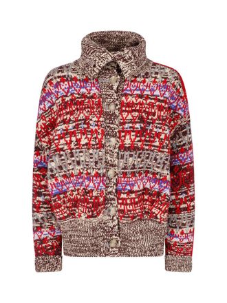 Dries Van Noten Jacquard Wool And Cashmere Cardigan