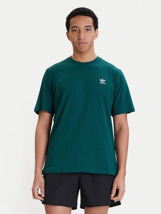 adidas T-Shirt Trefoil Essentials KD1323 Gr&uuml;n Regular Fit