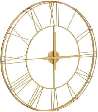 Atmosphera Atmosphera - Horloge Vintage 3D dorée - métal D70 cm