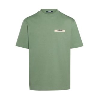 Jacquemus The T-shirt - Homme - Tops - Vert - Taille: L
