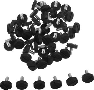 Holibanna 50 St&uuml;ck M&ouml;bel-nivellierf&uuml;&szlig;e mit Rutschfesten Verstellbaren Schraubf&uuml;&szlig;en f&uuml;r St&uuml;hle und Tische Bodenschutz Filzgleiter f&uuml;r Fliesen und Parkett Stabile