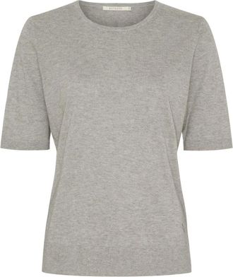 BTF-CPH Cathrine Silk Top - - Knitwear - Damen - Grau - XS