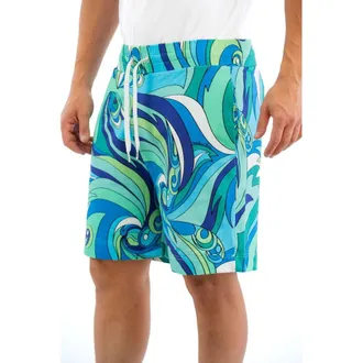 Moschino Mens Multicolor Cotton Bermuda Shorts