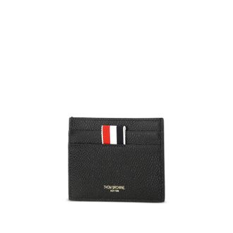 Thom Browne Grained Leather Card Case - Black
