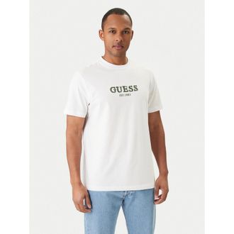 Guess T-Shirt M6GI16 K3032 Wei&szlig; Regular Fit