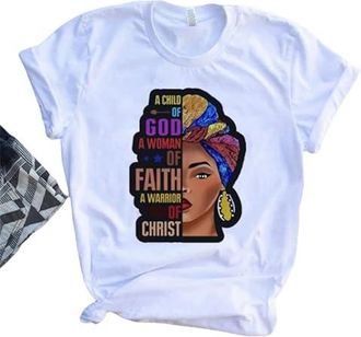 Keephen Mois de lHistoire des Noirs T-Shirt Femmes Filles Africaines Impression 3D T-Shirt Manches Courtes Col Rond Pullover Juneteenth Tops Streetwear