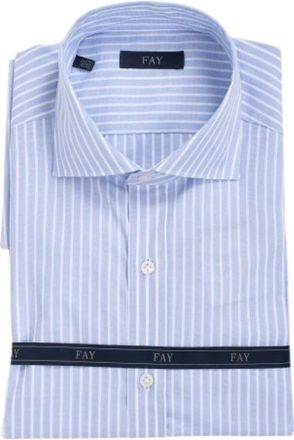Fay Camicia - Homme - Chemises - Bleu - Taille: 3XL