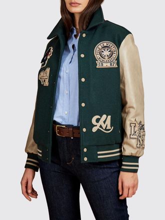 La Martina Bomberjacke aus Wollmischung mit Logo-Patch und Kontrastbesatz