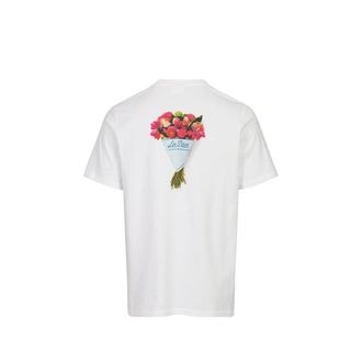 Les Deux T-shirt droit imprim&eacute; en coton