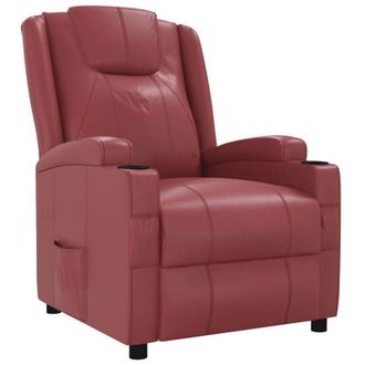 vidaXL Relaxsessel Weinrot Kunstleder Vidaxl