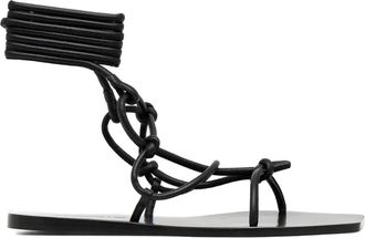 Rick Owens Penta Sandalen mit Knoten - Schwarz
