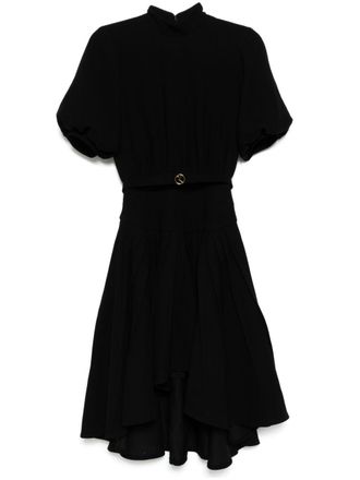 Saiid Kobeisy robe courte en cr&ecirc;pe - Noir
