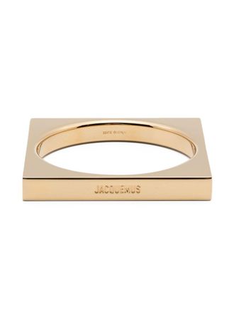Jacquemus Le Bracelet Carr&eacute;-Armband mit Logo-Gravur - Gold