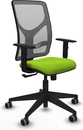 Piqueras y Crespo Stuhl Home Office mit 1D-Armlehnen, h&ouml;henverstellbare Lendenwirbelst&uuml;tze, ausgestattet mit 3 Positionen und Schneideschaum, mit Rollen von 65 mm, Park