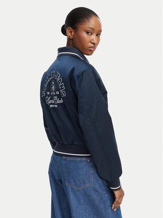 Tommy Jeans Bomberjacke Tjw Coach DW0DW23153 Dunkelblau Regular Fit