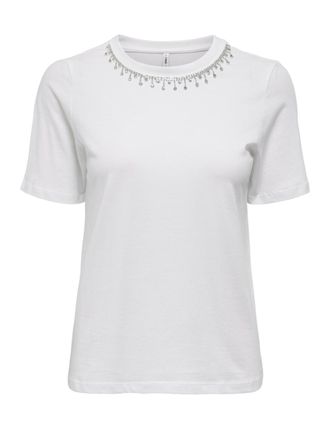 Only Onlcheri Life S/S O-Neck Chain Top JRS