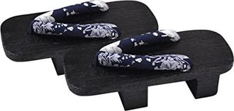 Minkissy Sabots Japonais Été Unisexes Flops Plates Confortables Avec Plateforme Bleu Adapté