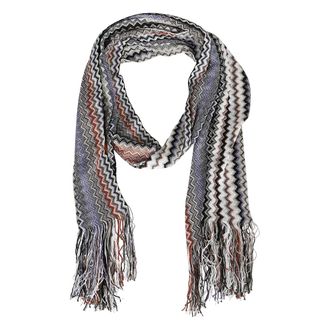 Missoni Femme, Accessoires, Multicolore, Taille: ONE Size Zig-zag Fringed Scarf