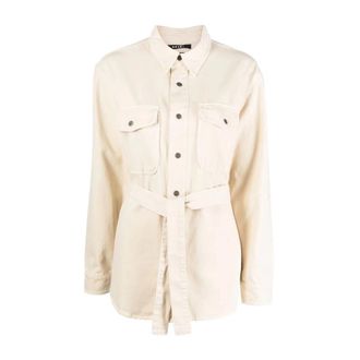 Ksubi Wei&szlig;e Baumwoll Voyager Shacket Mallow - - Jackets - Damen - Wei&szlig; - S