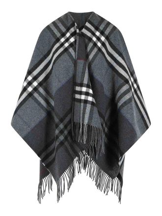 Burberry Manteau Au Genou - Gris