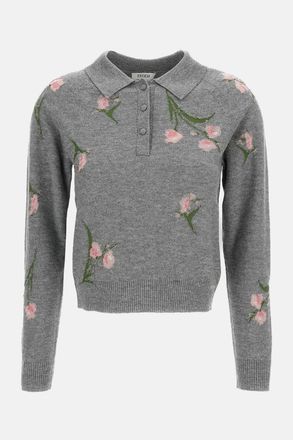 Erdem Wollpullover Mit Floralem Muster