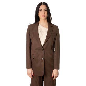 Jijil Femme, Vestes, Brun, Taille: 40 FR Giacca morbida