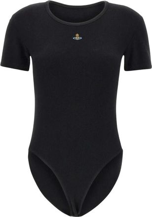 Vivienne Westwood Femme, Tops, Noir, Taille: 40 FR Cap Sleeve Bodysuit