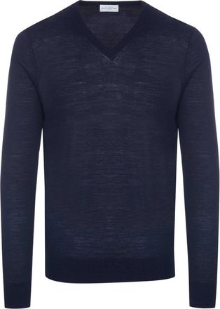 Ballantyne V-Ausschnitt Pullover - - Knitwear - Herren - Blau - S
