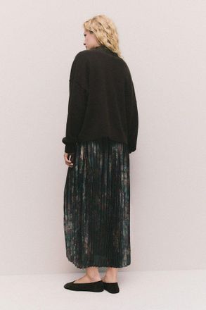 Next Midikleid 2-in-1 Pullover-Satinmidirock mit weichem Griff (1-tlg)
