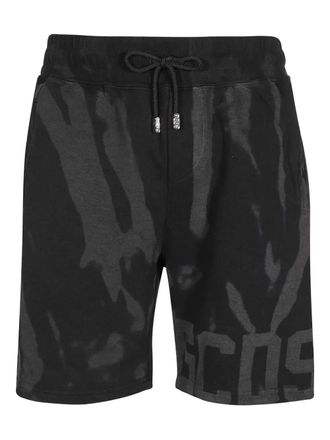 GCDS Joggingshorts mit Logo-Print - Schwarz
