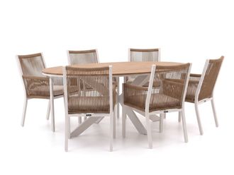 Manifesto Furniture Manifesto Rivola/Fidenza 180cm dining tuinset 7-delig