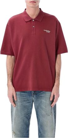 Acne Studios Homme, Tops, Rouge, Taille: XL Washed Logo Polo