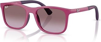Ray-Ban Rb9084s Kids Bio-based Sonnenbrillen Fuchsiarot Auf Gummi Violett Fassung Violett Glas 47-16