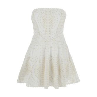 Charo Ruiz Ibiza Femme, Robes, Blanc, Taille: 42 FR Robe Courte Blanche Clem