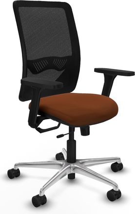 Piqueras y Crespo Arbeitsstuhl Zulema mit 3D-Armen, h&ouml;henverstellbare Lendenwirbelst&uuml;tze, ausgestattet mit Syncro/Traslack und Schneidschaum, mit Rollen 65 mm, Nylon, S