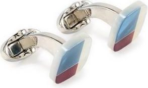 Eton Boutons de manchette carr&eacute;s en soie