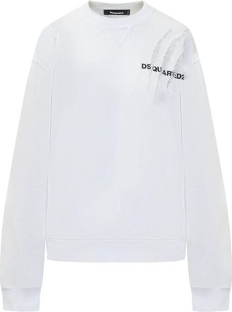 Dsquared2 sweat Horror Scratch - Blanc