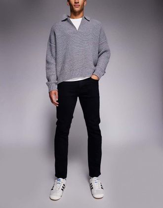 Boss Orange by Hugo Boss Delaware - Jean slim - Bleu fonc&eacute;